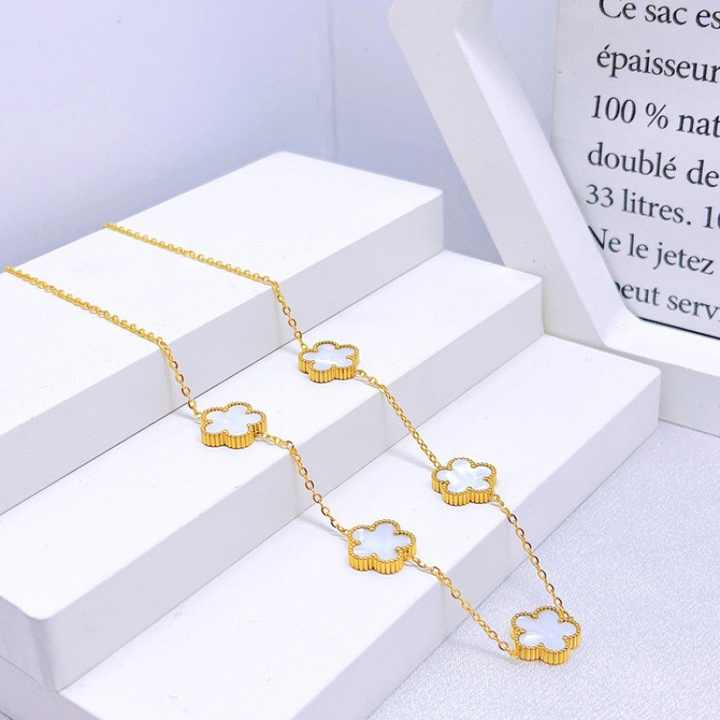 Shop Our Factory Four Leaf Clover Necklace Bracelet Earrings