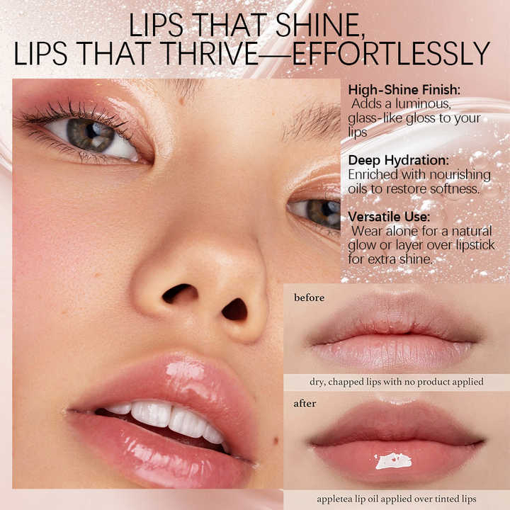 BIG Fruit Lip Oil Enhancer Plumper Big Brush Moisturising Clear Lip ...