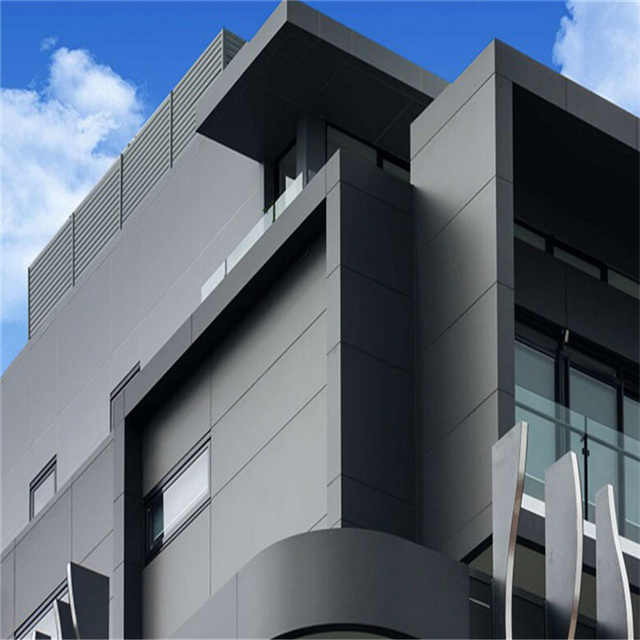 Matte Black Acm Sheet Wall Cladding - Durable & Stylish