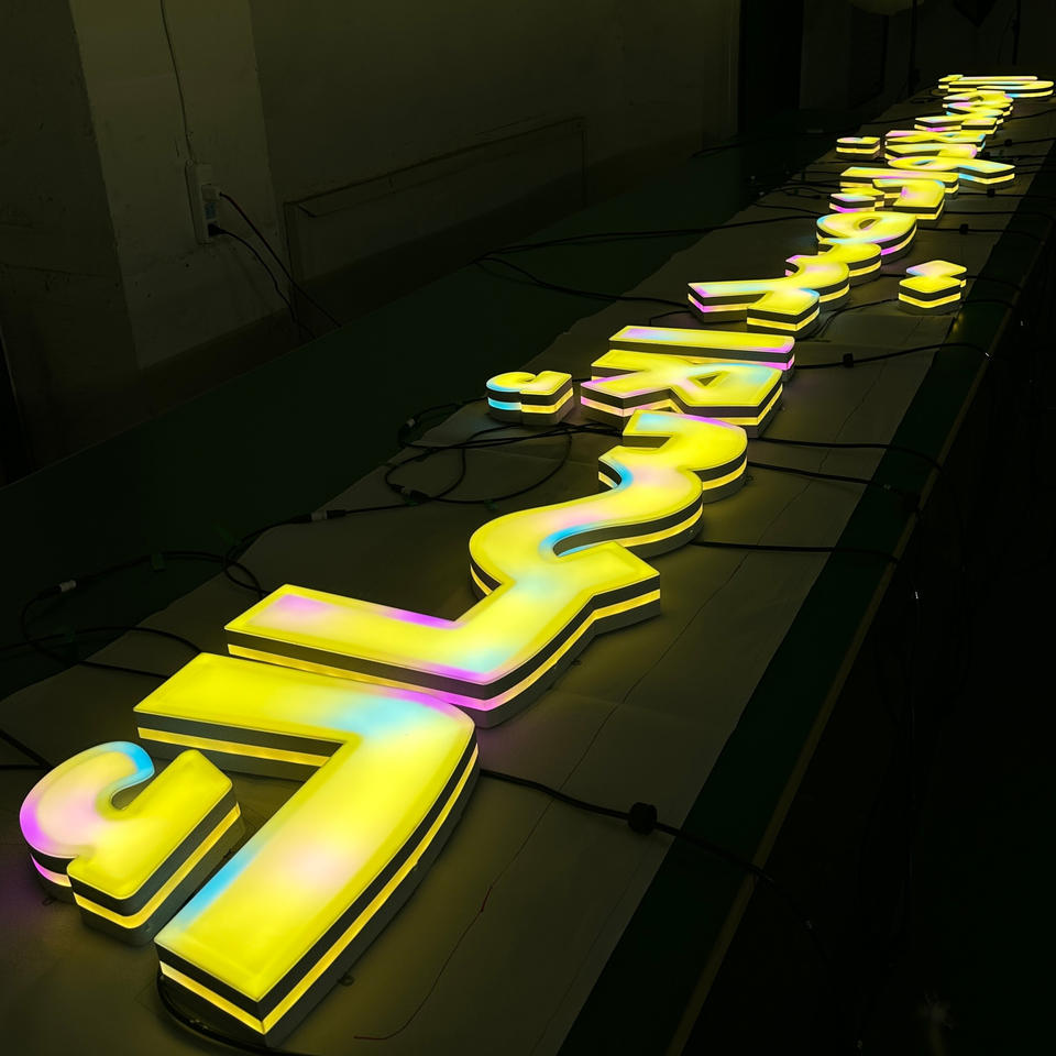 Rgb Channel Letter Arabic Led Letters Sign 3d Sign Board Letter Channel ...