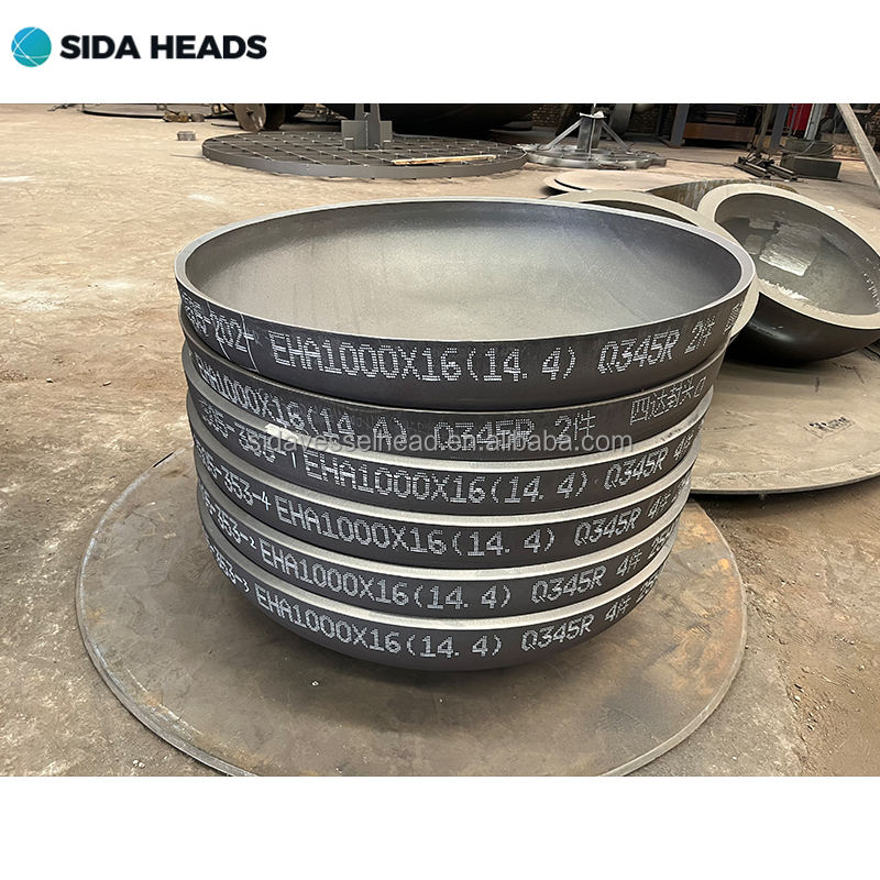 SIDA ASME Standard Elliptical Tank Heads Pressure Vessels Hot Pressed ...