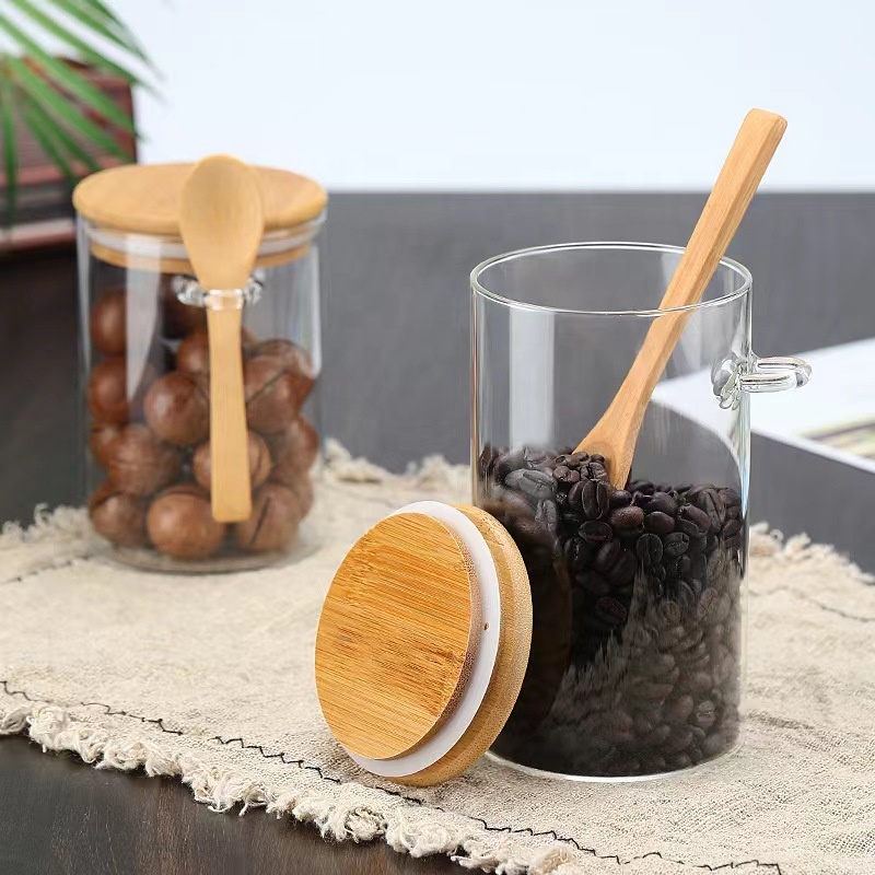 Glass Jar With Bamboo Lid for Airtight Storage - Alibaba.com