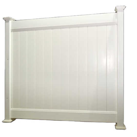 Outdoor Garden White PVC Vinyl Lattice Privacy Fence Panel