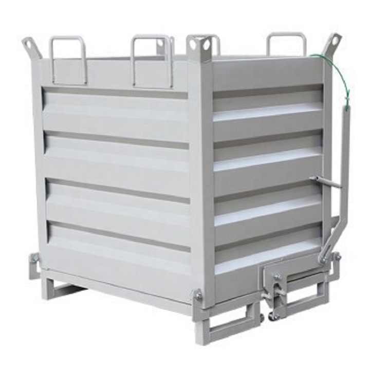 Heavy Duty Iron Waste Bin - 1T-2T Capacity for Warehouses