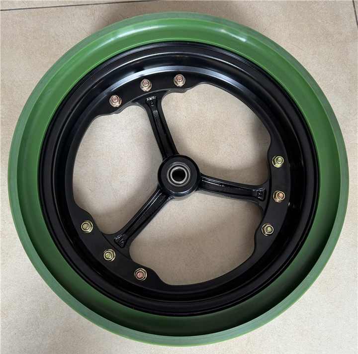 16x3 Seeder with 3x16 Inch Urethane Gauge Wheel Spoked Planter Wheel ...