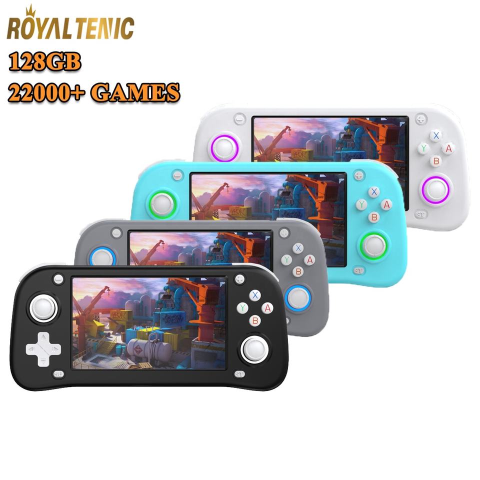 XF43 4.3'' HD LCD Retro Handheld Game Console, 128GB Portable Gaming ...