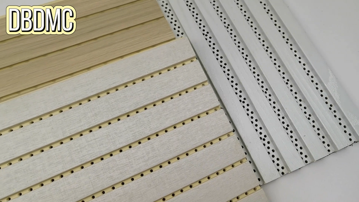 Modern Style Perforated WPC Wooden Acoustic Panel Soundproof Waterproof ...