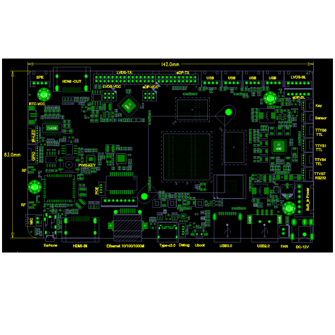 Rockchip RK3588 Android 12 Board - High Performance Mainboard