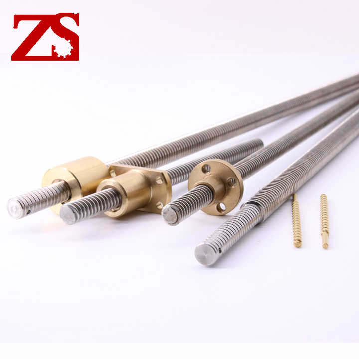 OEM Trapezoidal Screw Lead Screw Trapezoidal Threaded Rod Lead Screw ...