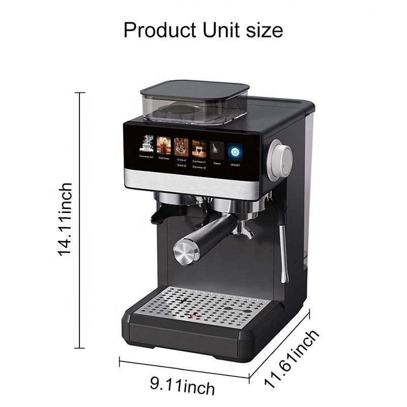 20 Bar Semi Automatic Espresso Machine Portable Stainless Steel ...