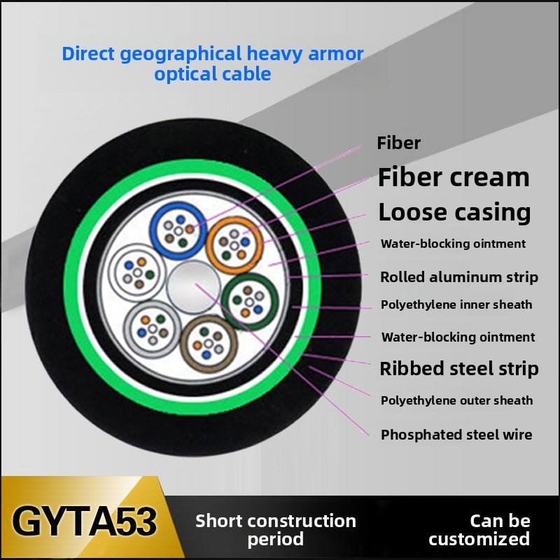 Huaneng GYTA53-12B13 Double-Jacketed Direct-Buried Optical Fiber Cable ...