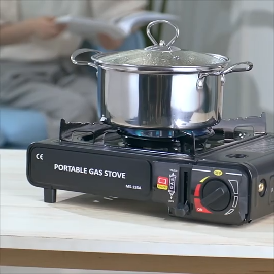 Outdoor Gas Cooktops Camping Kitchen Tabletop Portable Gas Stove Single ...
