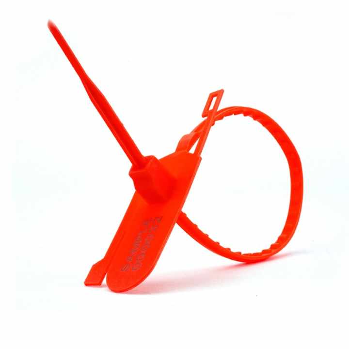 Security Seal Cable Tie 200mm Size Waterproof PP Material Metal Pull ...