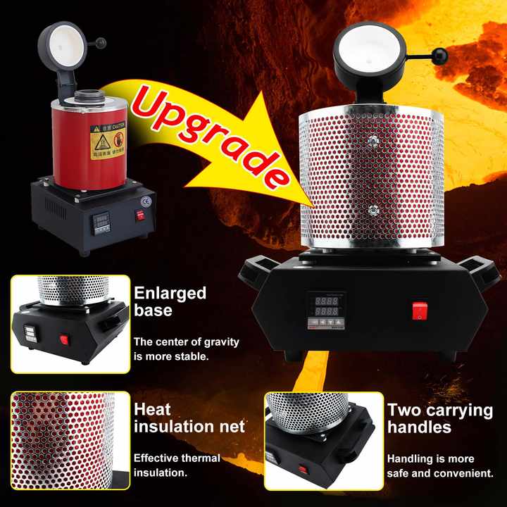 Small Gold Silver Copper Induction Smelting Furnace Kit