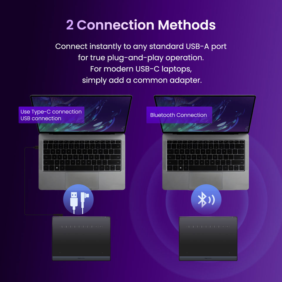 DigiDraw Battery-Free Pen Digital Drawing Tablet 8 Nibs Graphic Pad ...