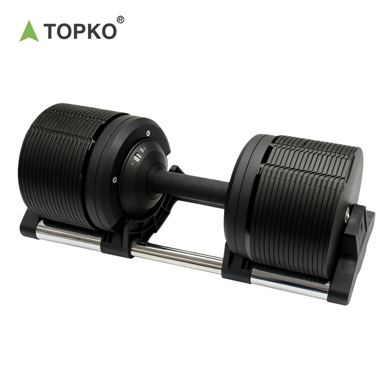 TOPKO Adjustable Dumbbell Set 26kg/34kg/42kg Free Weight with Anti-Slip ...