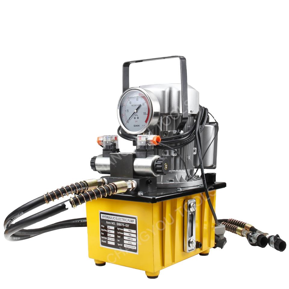 DB075-D2 Double Action Pedal Switch Control Electric Hydraulic Oil Pump ...