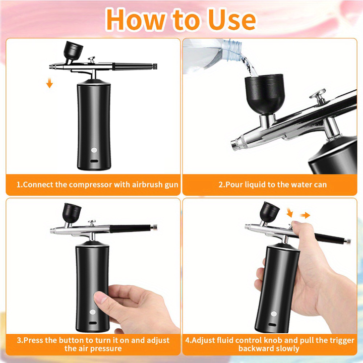 Latest Products 2026 Spray Tan Gun Tattoo Machine Kit Car Paint Spray ...