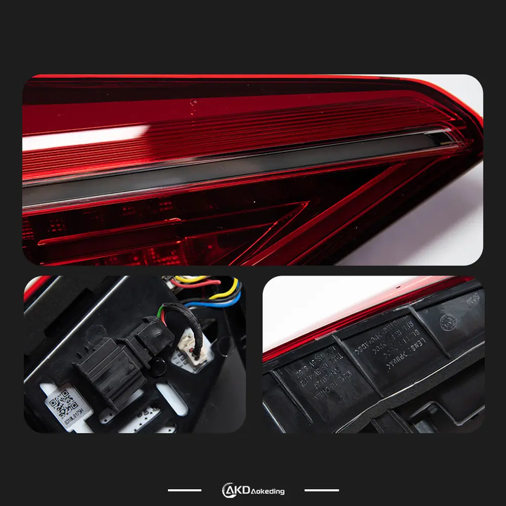 Car Lights for Passat B8 LED Tail Light 2016-2019 US Version Rear Fog ...