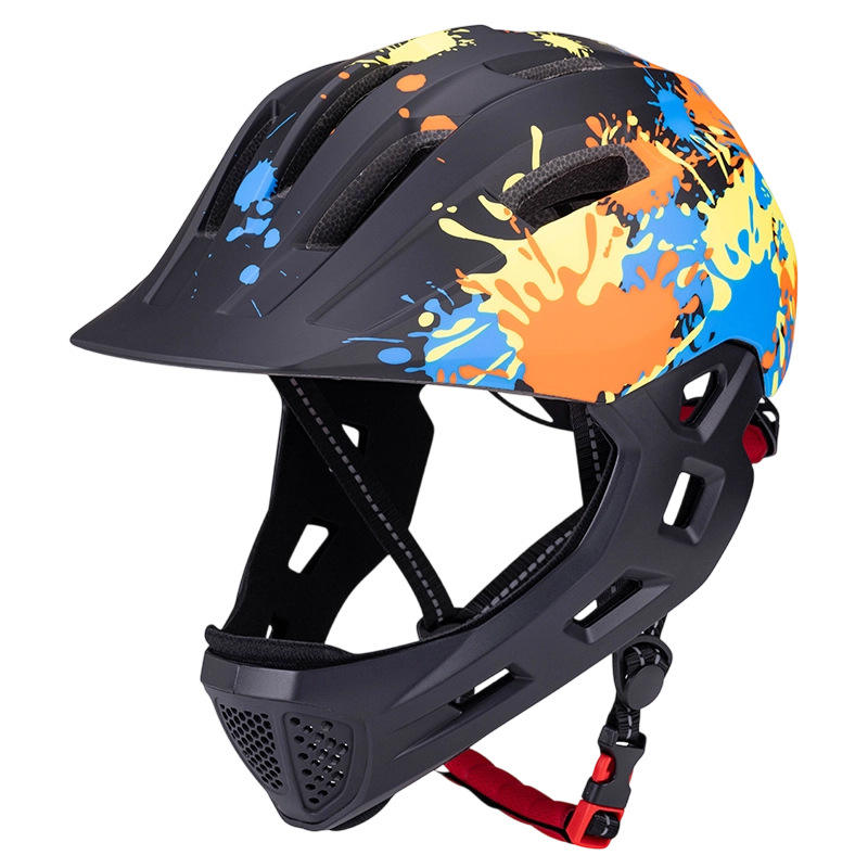 Hot Sales Adjustable Full Face Bike Helmet Safety for Kid Biking Racing ...