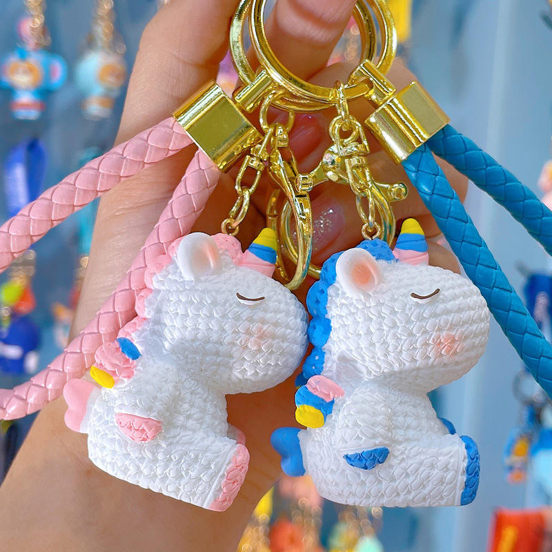 Cute 3D Animal Key Chain Cartoon Resin Unicorn Bag Charm Gifts| Alibaba.com