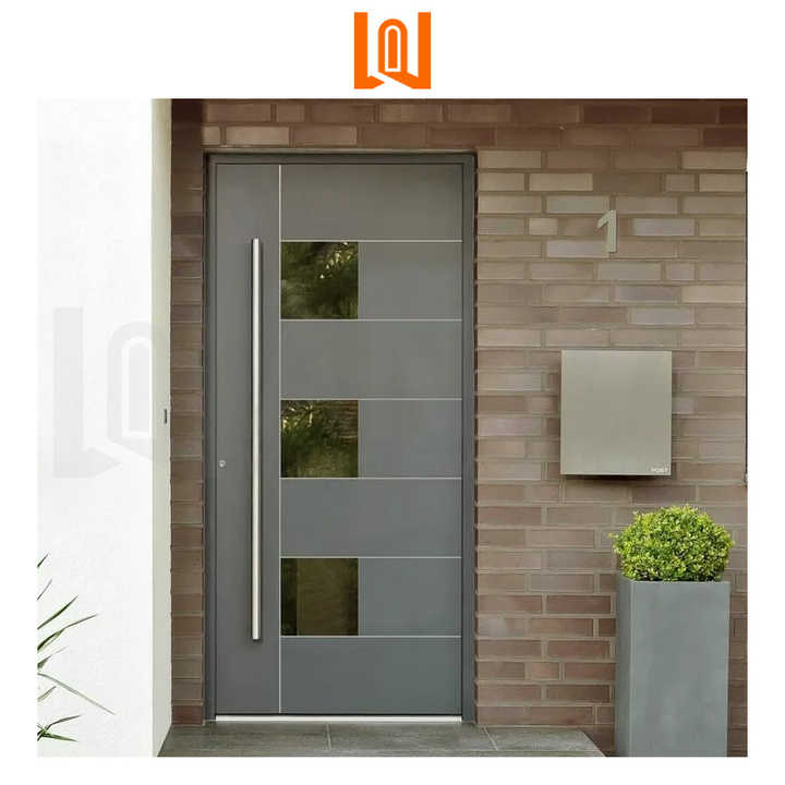 WANJIA Modern House External French Front Doors Aluminum Entrance Door ...