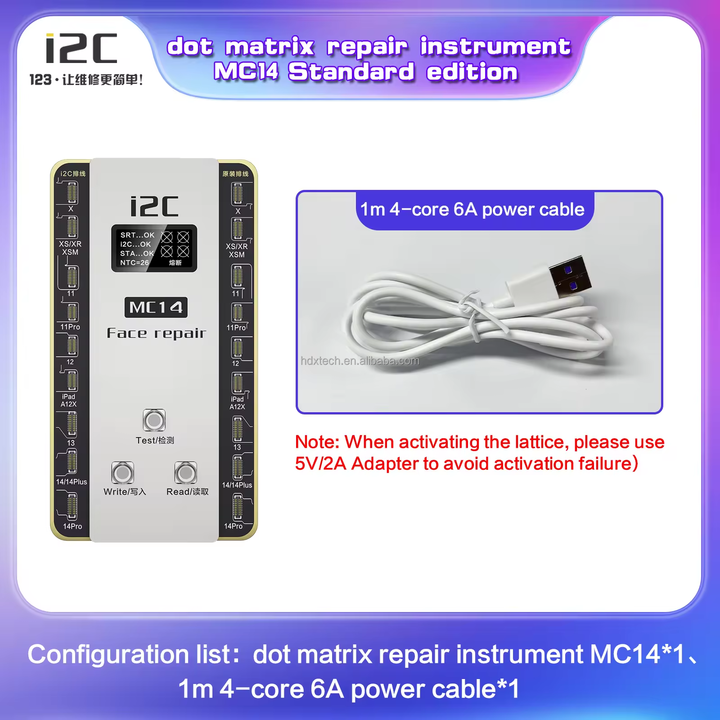 I2C MC14 Dot Matrix Repair Device Face ID Programmer for iPhone No ...
