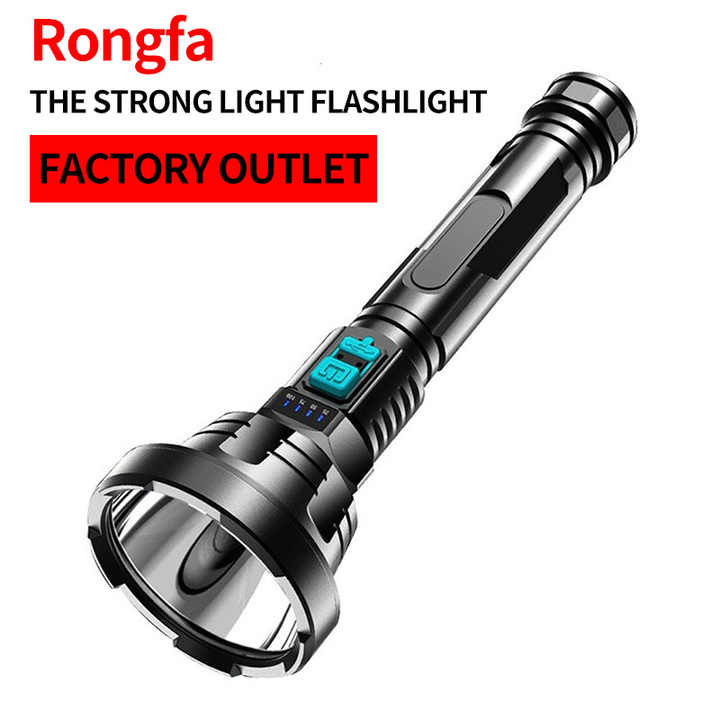 Portable Hand Rechargeable Electric Torch Flashlight Multifunctional ...
