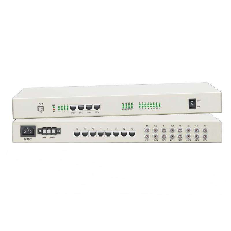 PCM 8E1+4 100Mbps Shared Network+8-way Telephone Single-mode Single ...