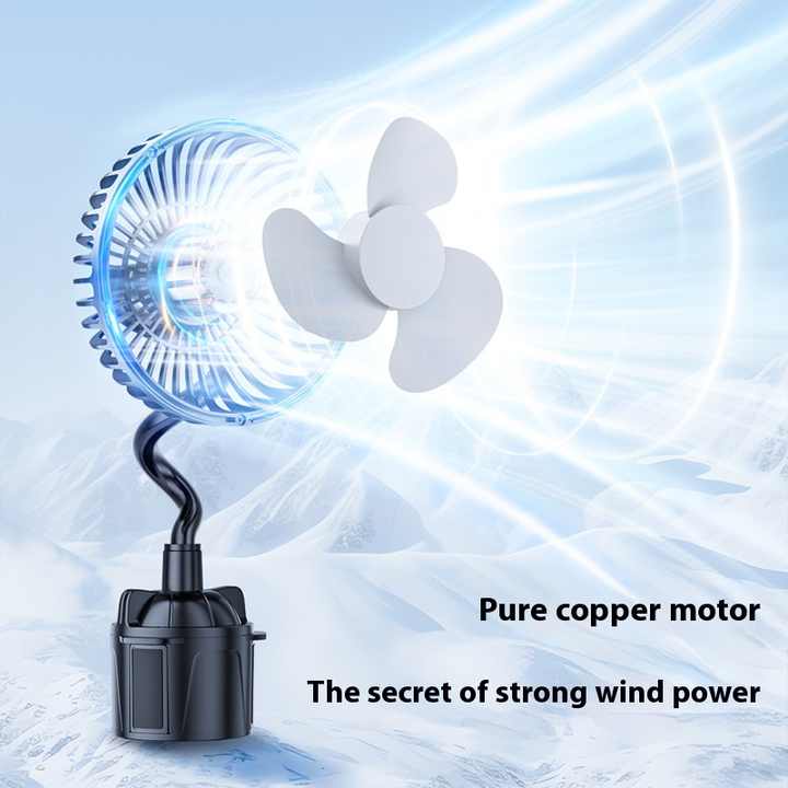 USB 5V Three-Speed Adjustment Car Fan 12V Cooling Electric Cooling Fans ...