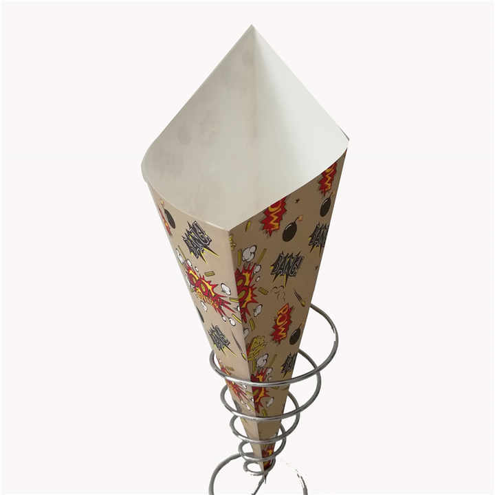 Cone Shaped Packaging - Customized Holder for Fries