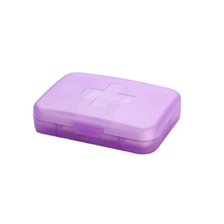 Yellow Black Green White Purple 7 Days pp Pill Box Case Vitamin or Pill ...