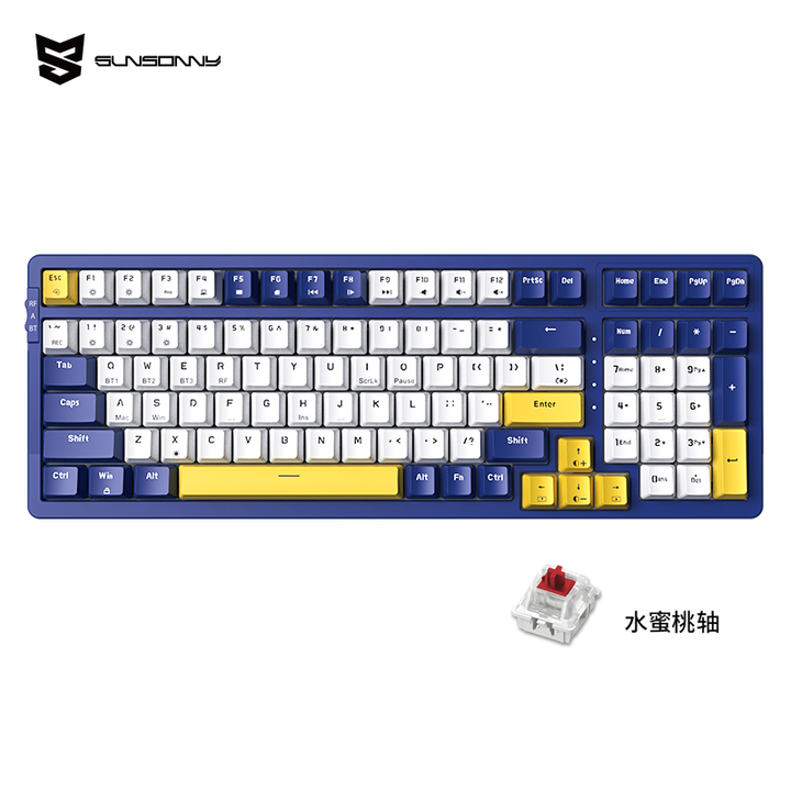 Sunsonny Three Mode Wireless Gaming Mechanical Keyboard| Alibaba.com