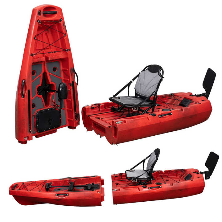 Modular Kayak OEM Travel Friendly LLDPE Blue Single Seater Sit on Top ...