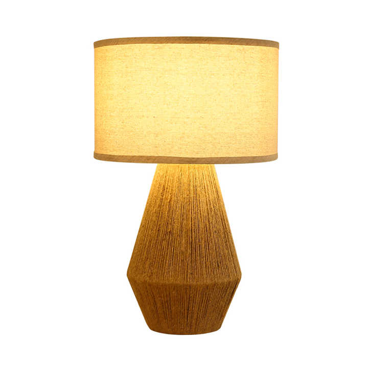 Japanese Design Creative Study Desk Bedroom Bedside Lamp Rattan Vintage ...