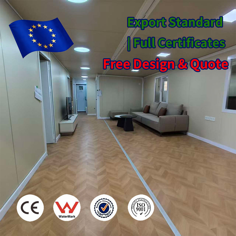 40ft Expandable Prefab Container House with 3 Bedrooms 1 Bathroom ...