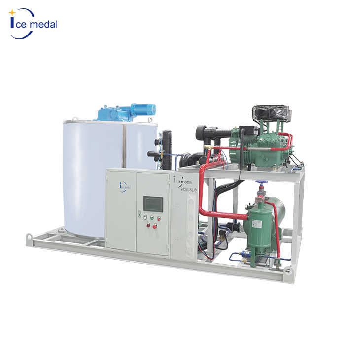 Icemedal High Quality Ice Flake Machine 10ton/day Seawater Type Flake ...