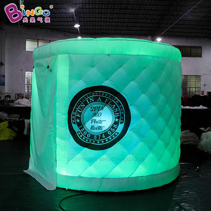 Party Events Inflatable 360 Photo Booth Enclosure Backdrop RGB Led Lights Inflatable Photo Booth ...
