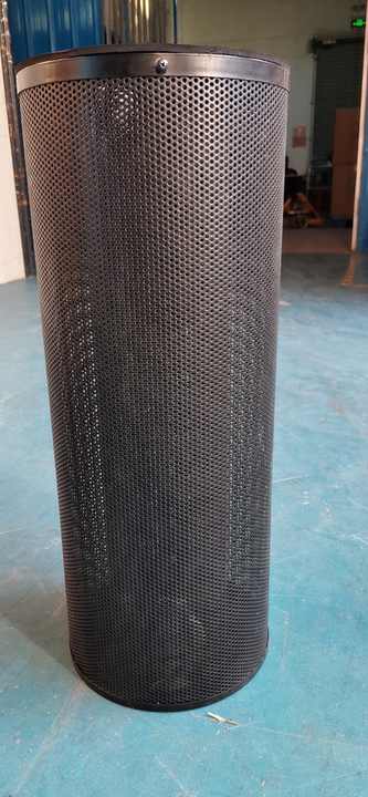 HVAC clean room air filtration cylinder activated carbon filter 145mm x ...