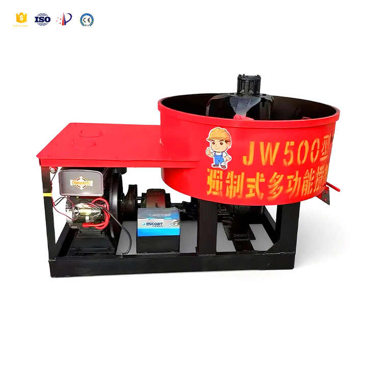 Diesel Powered 500 Pot Mobile Vertical Concrete Mixer Flat Mouth Mortar ...