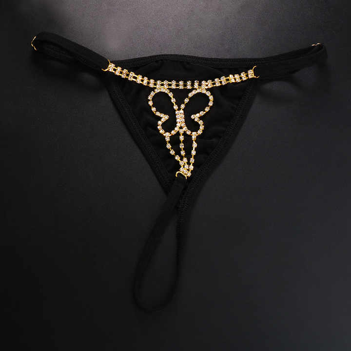 Rhinestone Body Chain - Sexy G-String Jewelry for Women