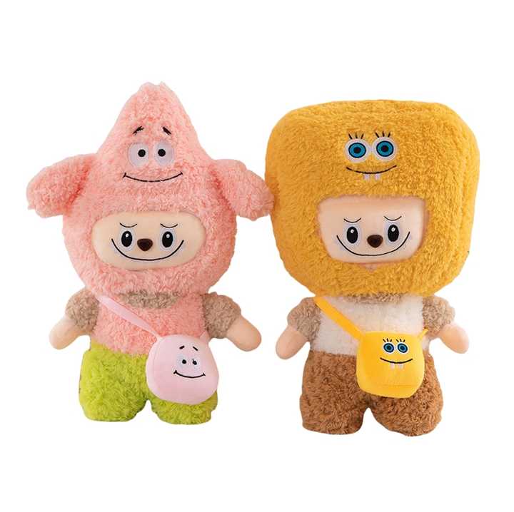 Labubu Plush toy Labubu Doll Turned Into Doll Large Throw Pillow ...