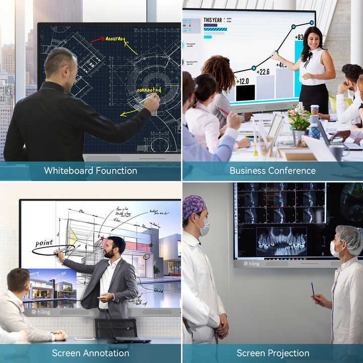 65" Smart Electric Board Interactive Whiteboard Touchscreen Android Tv ...