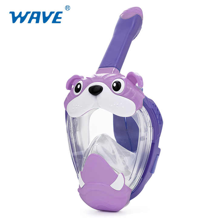 Wave Kids Full Face Diving Snorkel Mask Silicone Snorkel scuba Diving ...