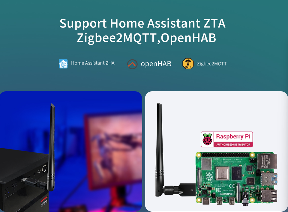 Universal Zigbee USB Dongle Zigbee Gateway Support Home Assistant ZTA ...
