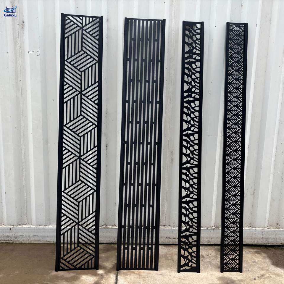 Modern Design CNC Laser Cutting Screens WPC Polymer Wood Fence Panels ...