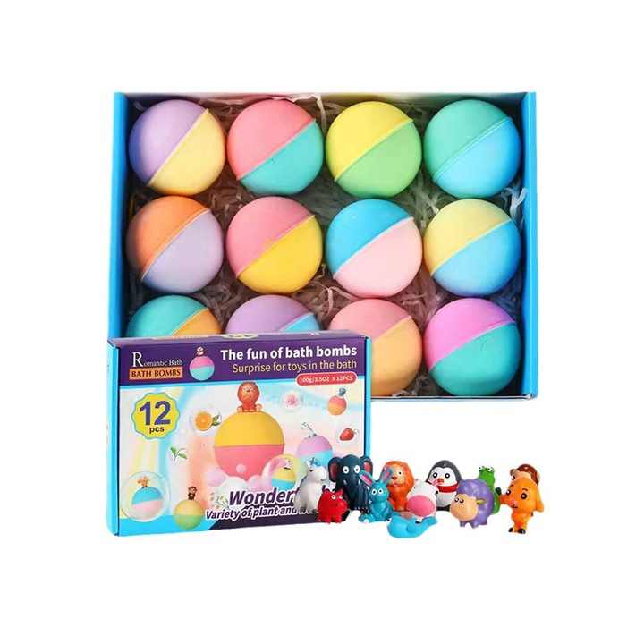Children's Essential Oil Bath Ball Explosion 12 Sets Christmas Bath ...