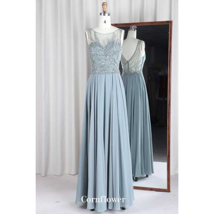Elegant A Line Robe De Soiree Occasion Women Dress Embroidery Bead Hot ...