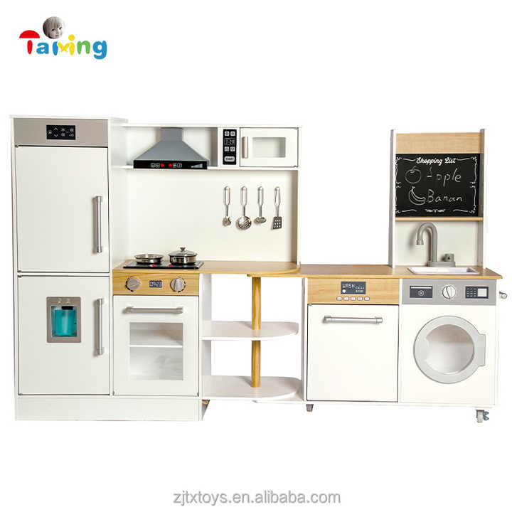 2024 Big Size Wooden Kitchen Toy Cooking Utensils Children's Kitchens ...