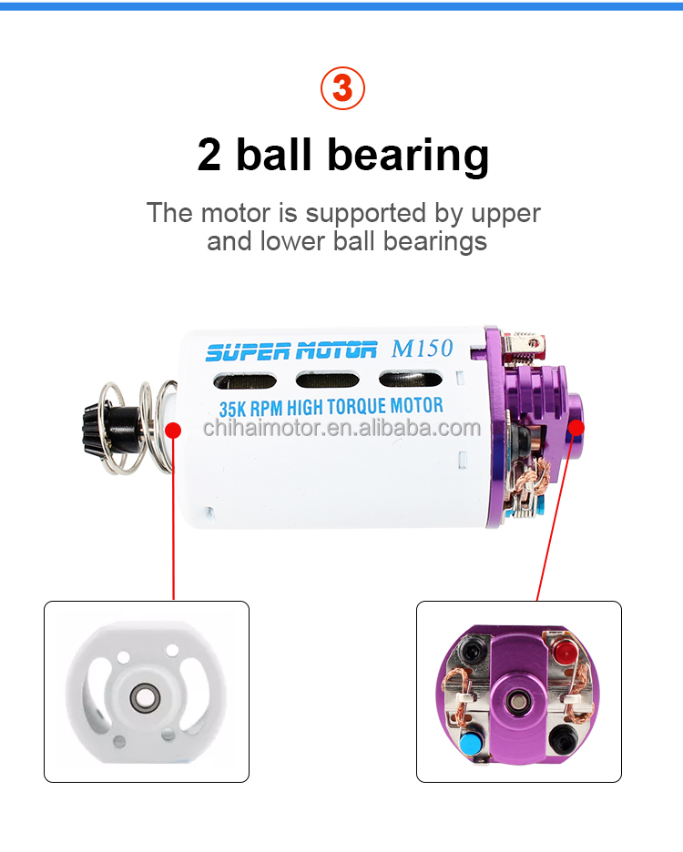 China Customized N52 Short Shaft 35K Airsoft Motor For Gel Blaster ...